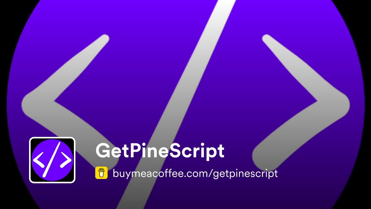 GetPineScript - Buymeacoffee