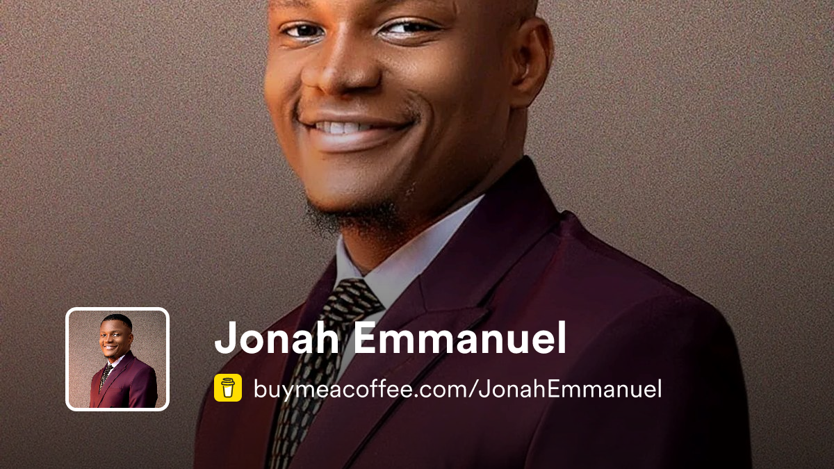 Jonah Emmanuel - Buymeacoffee