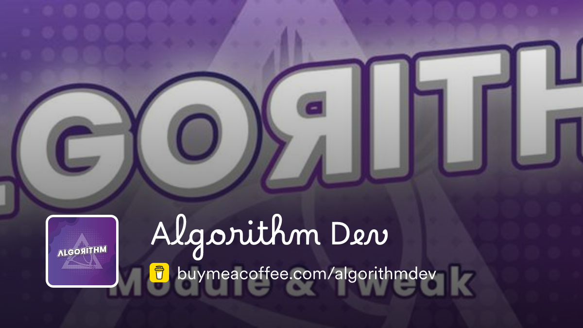 Algorithm Dev - Buymeacoffee