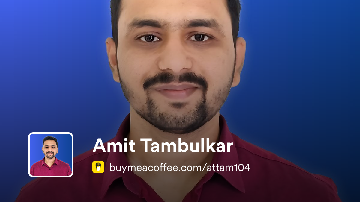 Amit Tambulkar is Building BentoHub right now, a tool for devs. - Buymeacoffee