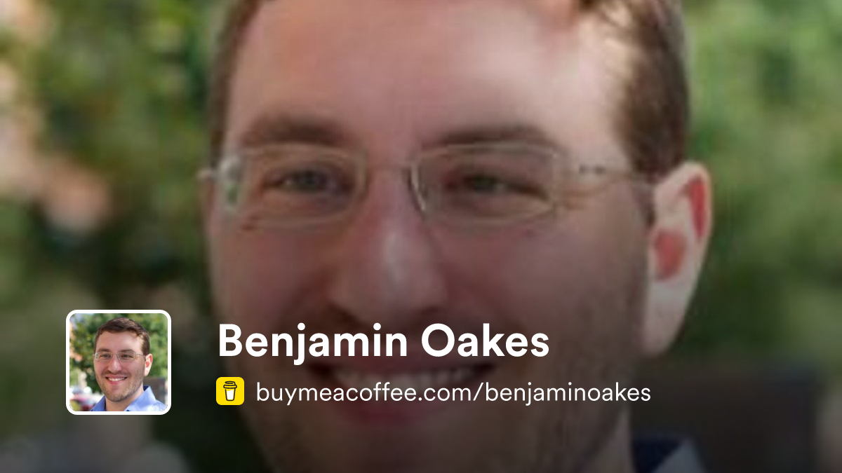 Benjamin Oakes is open-source software - Buymeacoffee