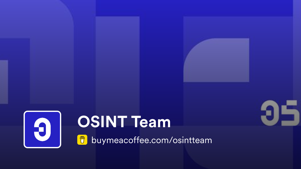OSINT Team - Buymeacoffee