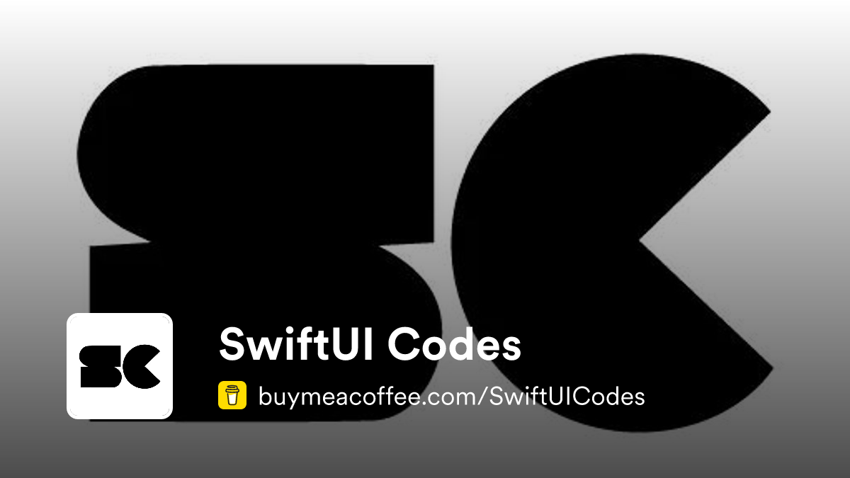 SwiftUI Codes - Buymeacoffee