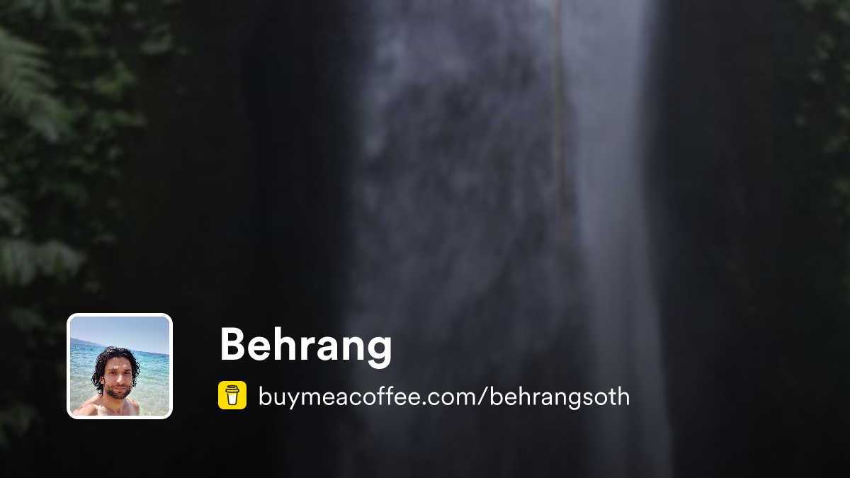Behrang - Buymeacoffee