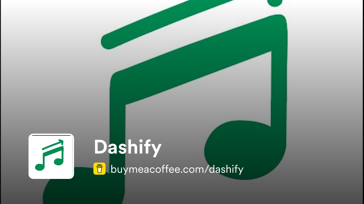 Dashify - Buymeacoffee