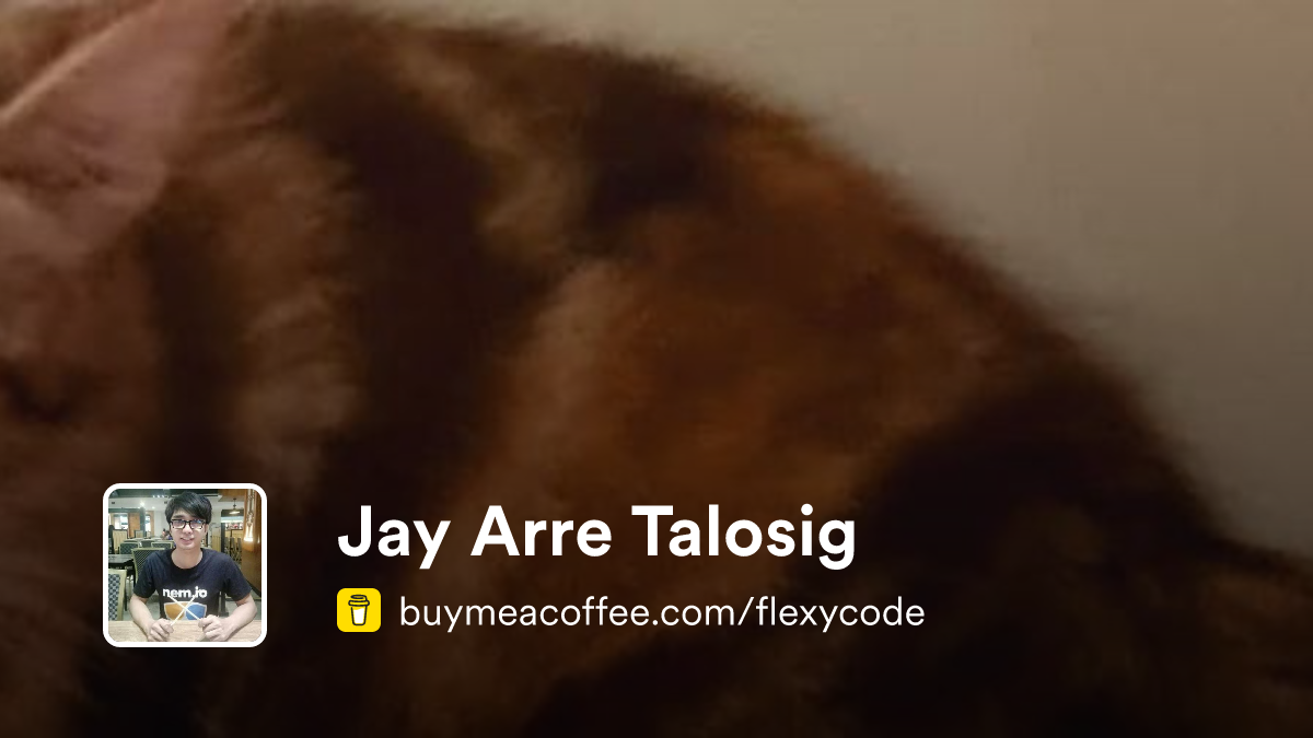Jay Arre Talosig - Buymeacoffee