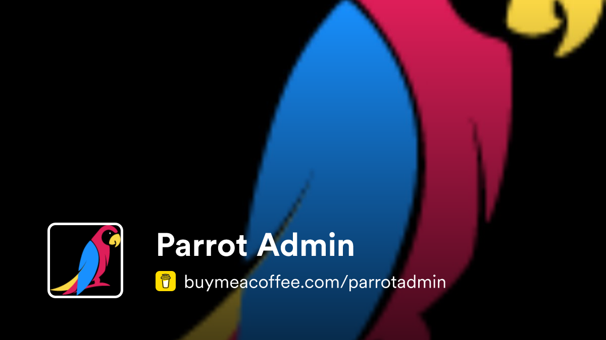 Parrot Admin - Buymeacoffee