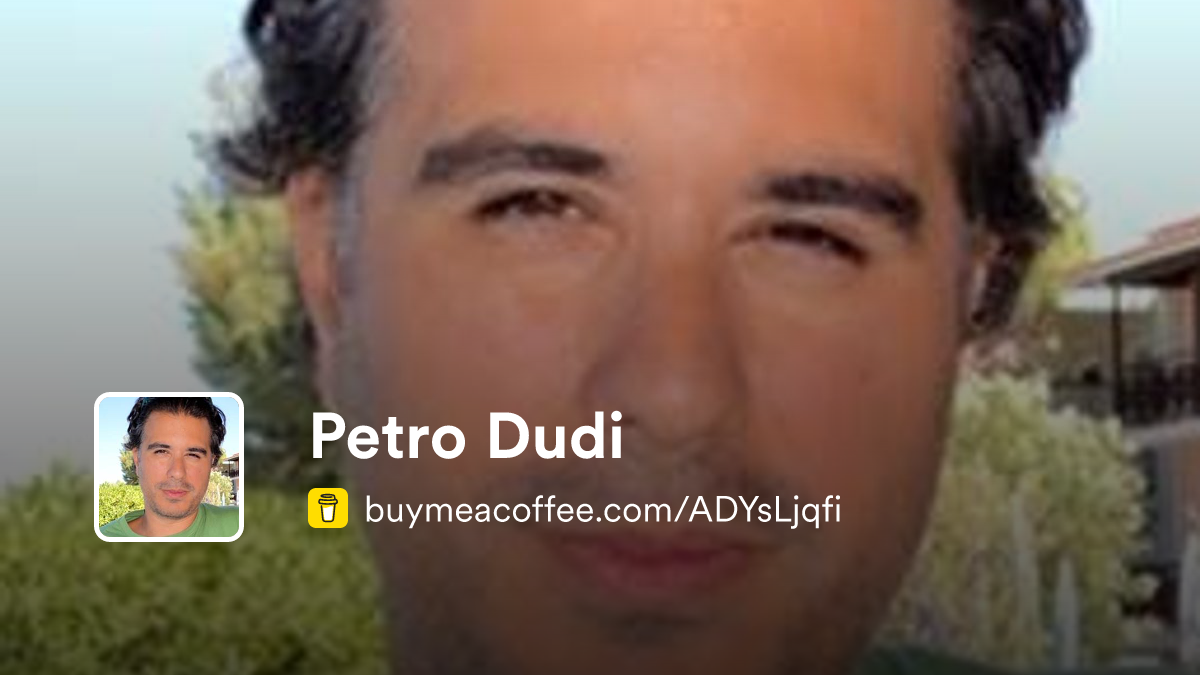 Petro Dudi is creating awesome stuff! - Buymeacoffee