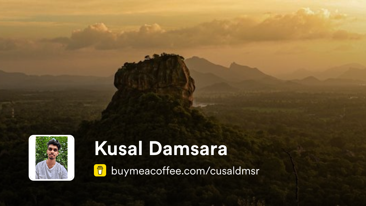 Kusal Damsara is Creating Software applications , Web applications, IOT products - Buymeacoffee