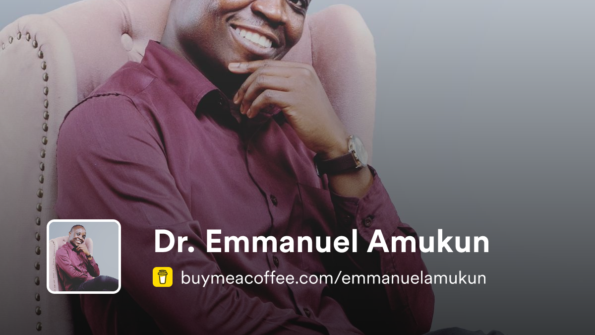 Dr. Emmanuel Amukun - Buymeacoffee