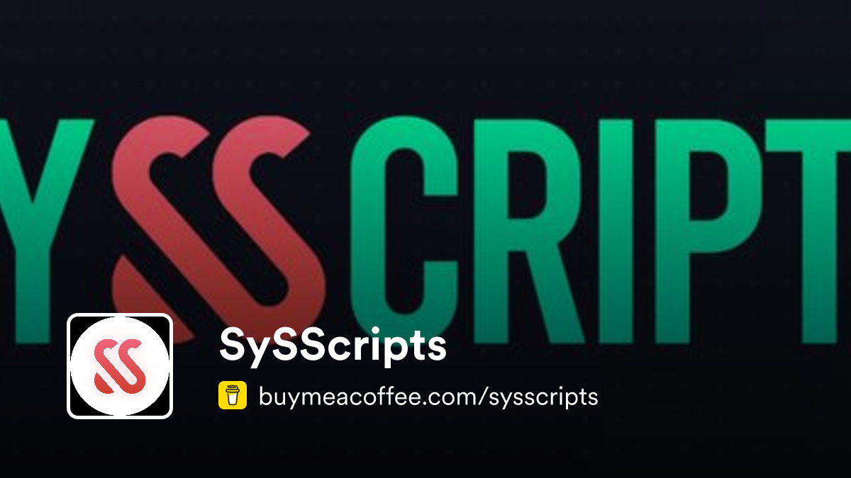 SySScripts is FiveM Scripts - Buymeacoffee