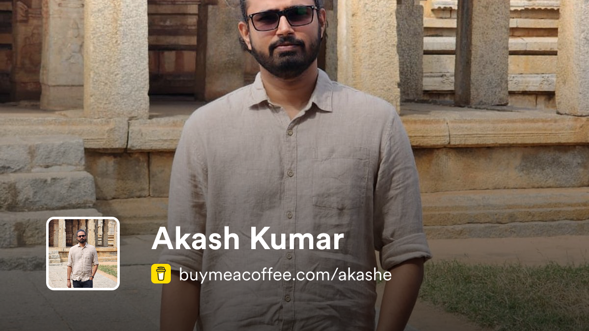 Akash Kumar - Buymeacoffee