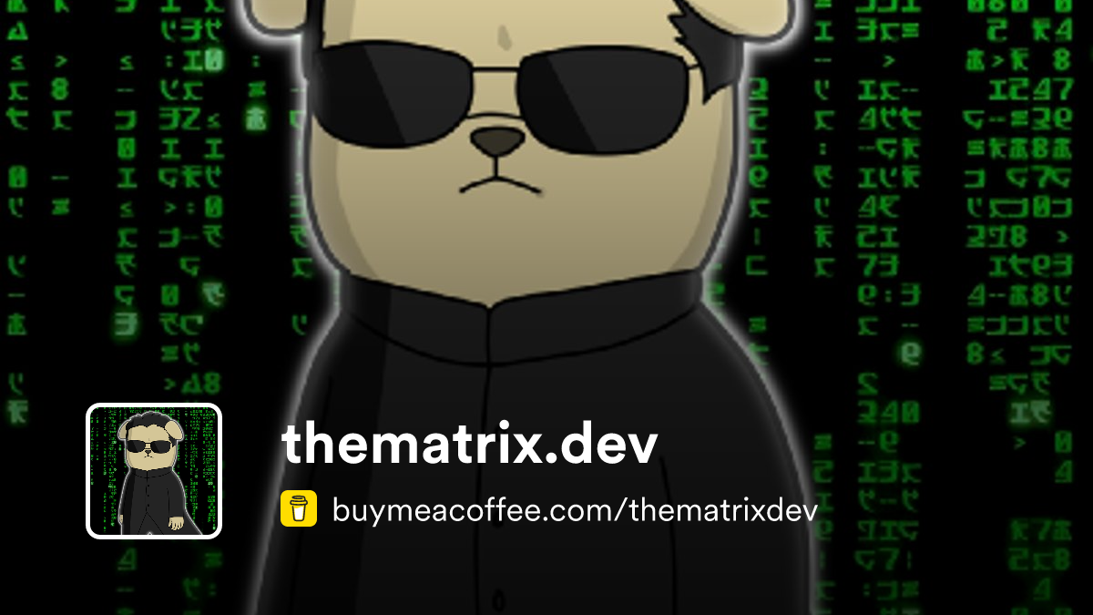thematrix.dev - Buymeacoffee