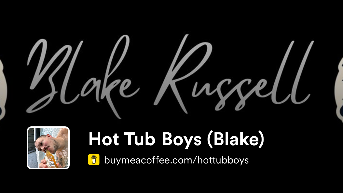 Hot Tub Boys (Blake) - Buymeacoffee