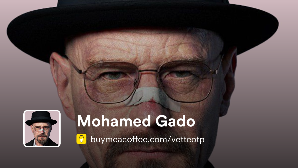 Mohamed Gado - Buymeacoffee