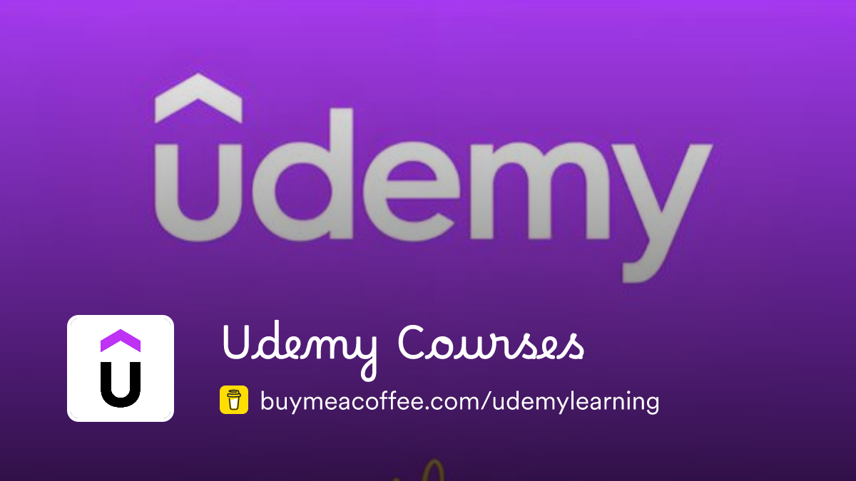 Udemy Courses is Start your udemy learning journey - Buymeacoffee