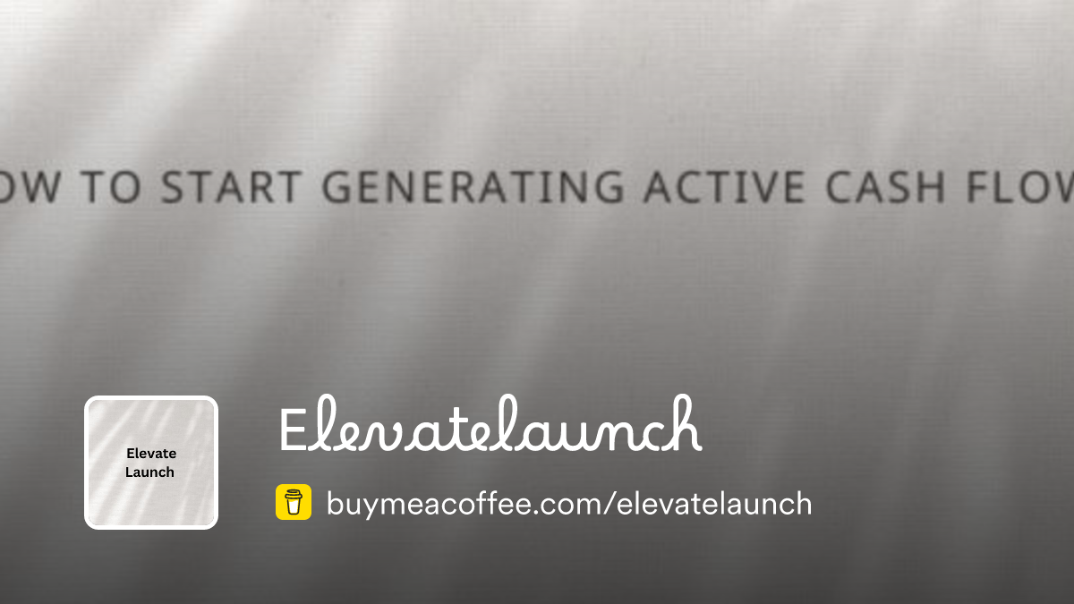 Membership | Elevatelaunch - Buymeacoffee