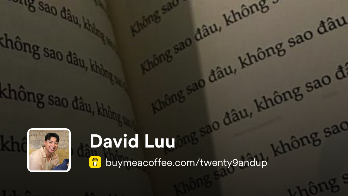 David Luu - Buymeacoffee