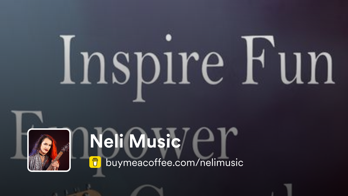 Neli Music is teaching Guitar, writing Music and more :) - Buymeacoffee