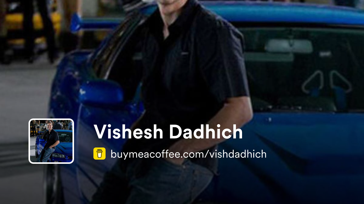 Vishesh Dadhich - Buymeacoffee