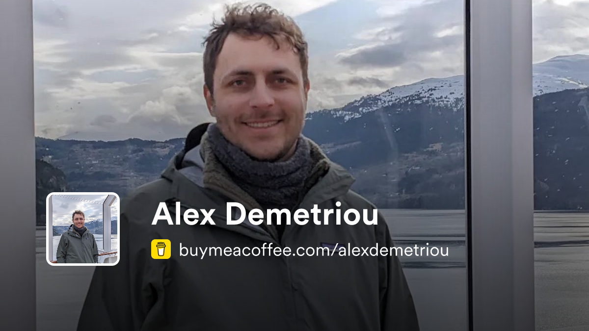 Alex Demetriou - Buymeacoffee