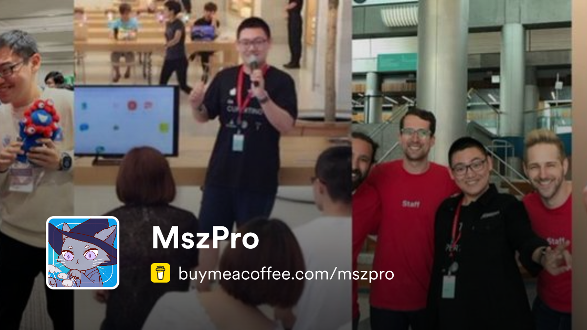 MszPro is Indie iOS VisionOS software developer - Buymeacoffee