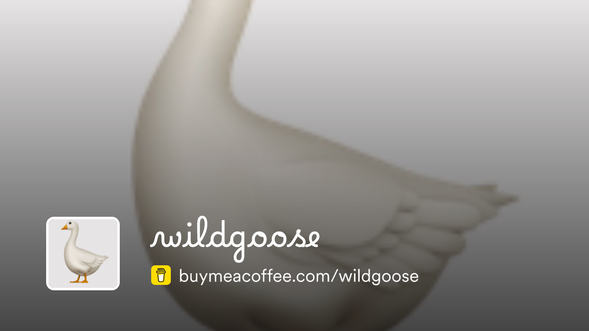 wildgoose - Buymeacoffee