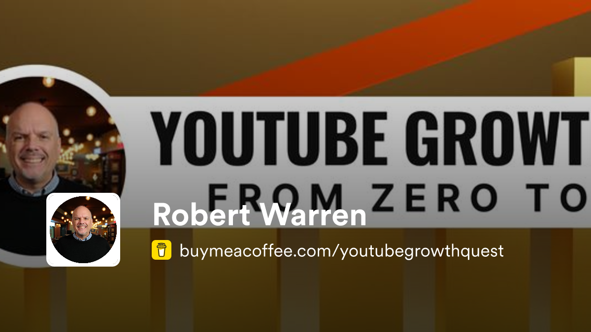 Robert Warren is YouTube Growth Strategy Videos - Buymeacoffee