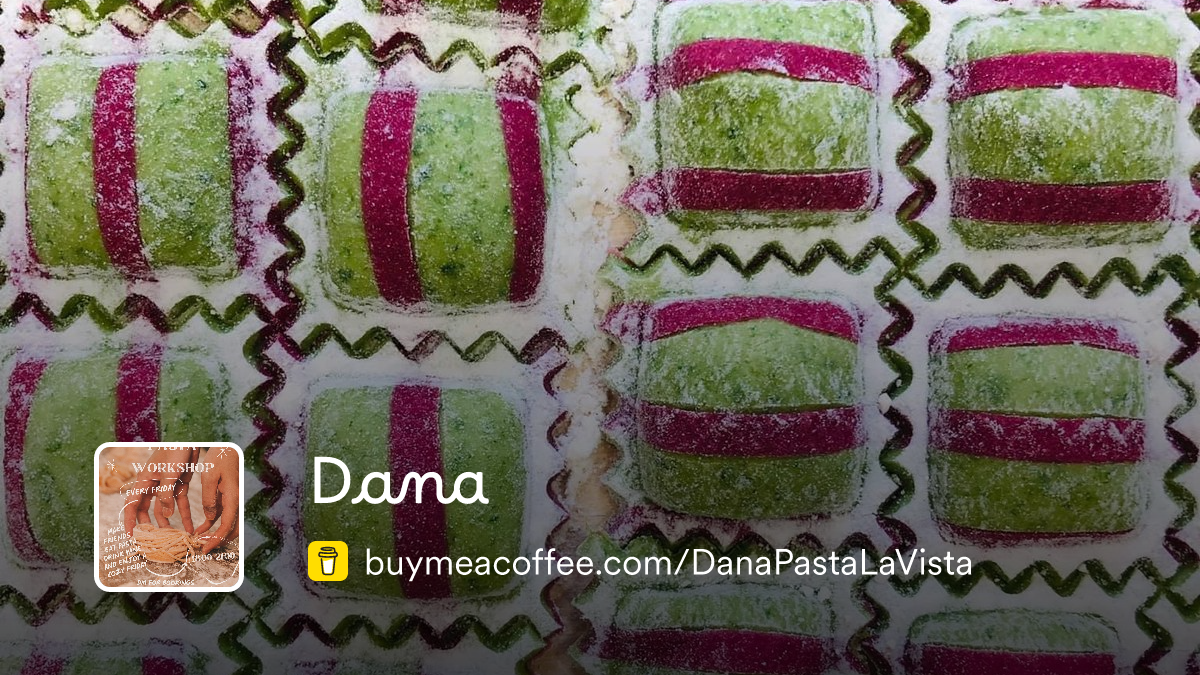 Dana is Pasta workshops - Cozy Dinners - Buymeacoffee
