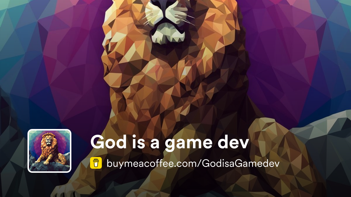 God is a game dev - Buymeacoffee