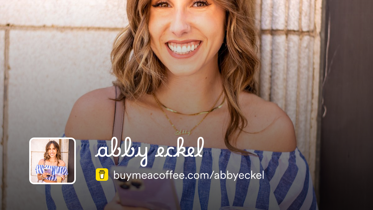 abby eckel - Buymeacoffee