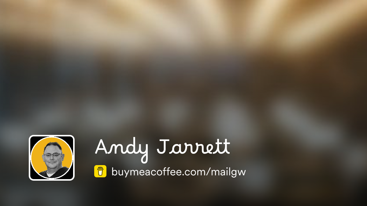 Andy Jarrett - Buymeacoffee
