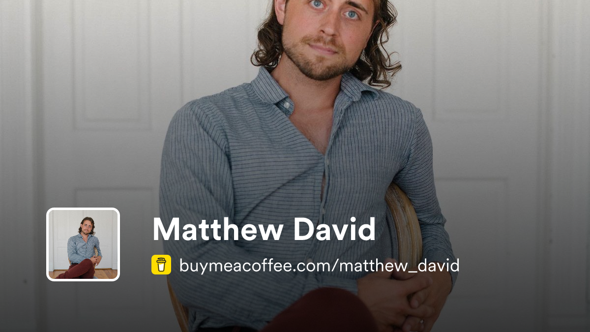 Matthew David is Photographer and Travel Writer - Buymeacoffee