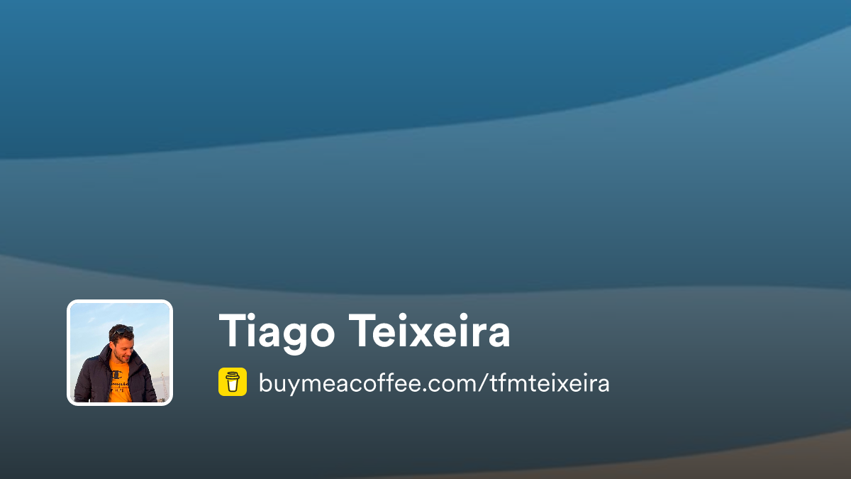 Tiago Teixeira - Buymeacoffee