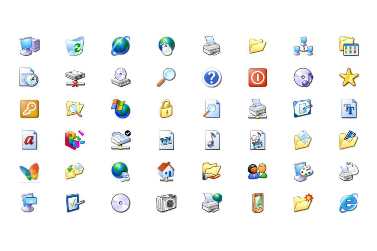Windows XP icons — Web Design Museum - Buymeacoffee