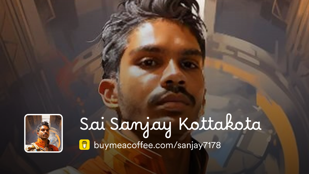 Sai Sanjay Kottakota - Buymeacoffee