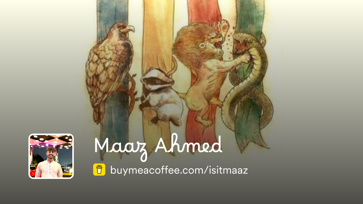 Maaz Ahmed - Buymeacoffee