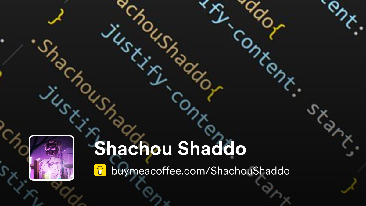 Shachou Shaddo is modestofthings.com - Buymeacoffee