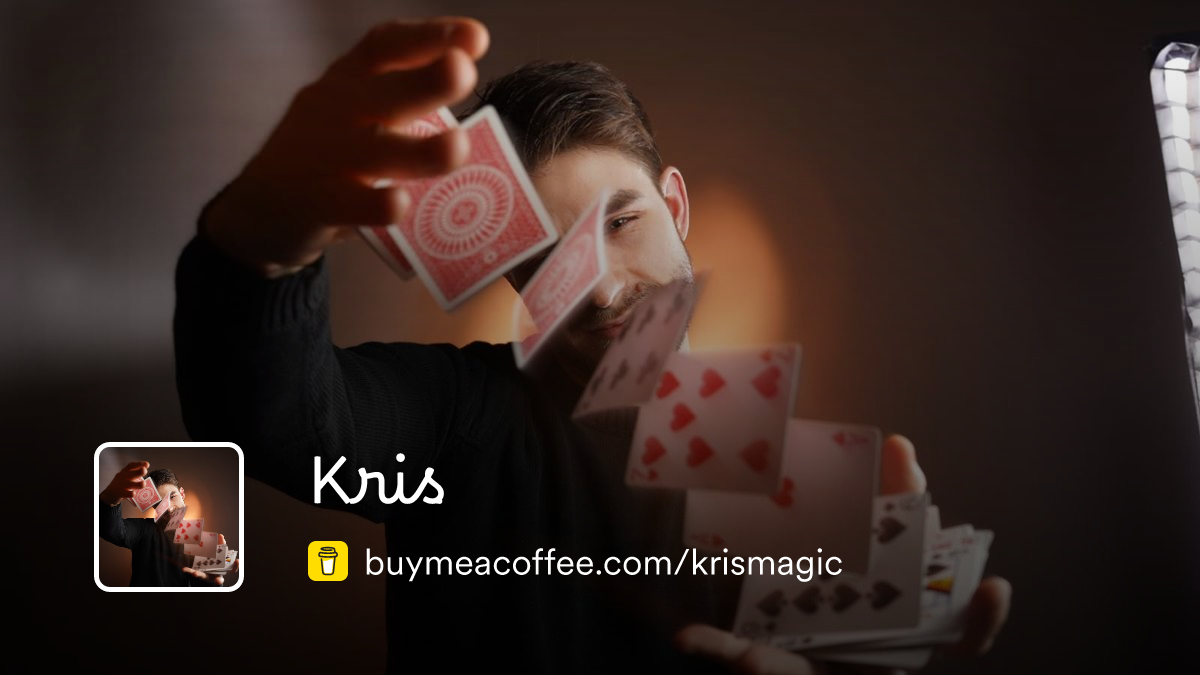 Kris is creating original magic effects and unique moments for his ...