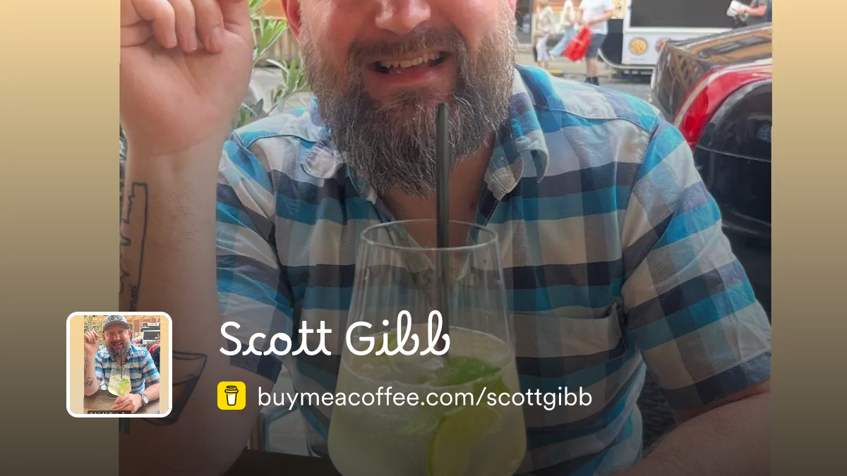 Scott Gibb - Buymeacoffee