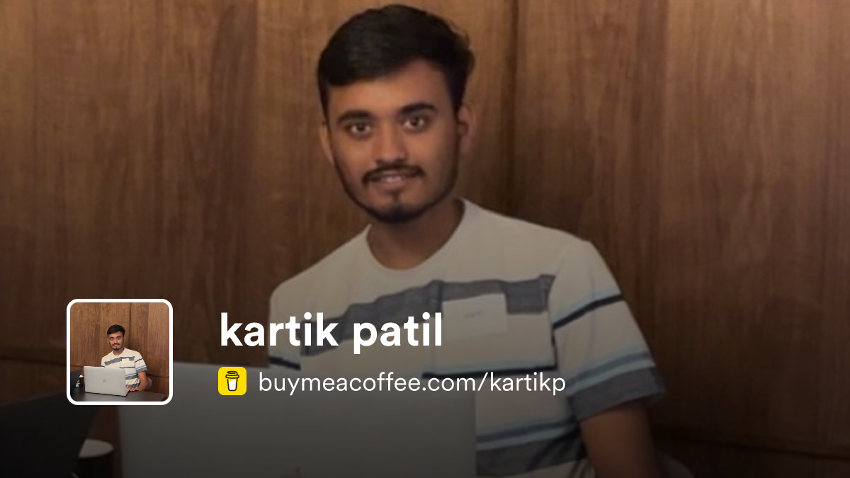 kartik patil - Buymeacoffee