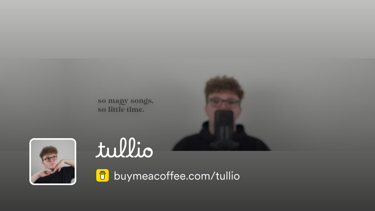 tullio is creating music - Buymeacoffee