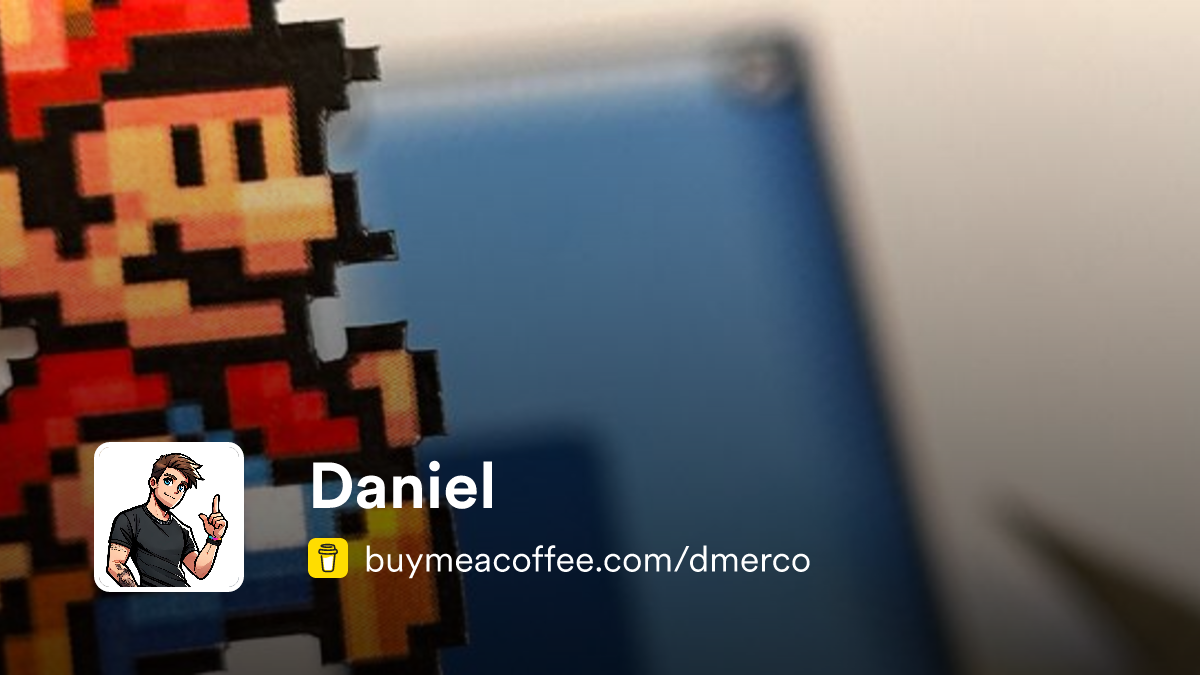 Daniel is Retro video game-inspired art - Buymeacoffee
