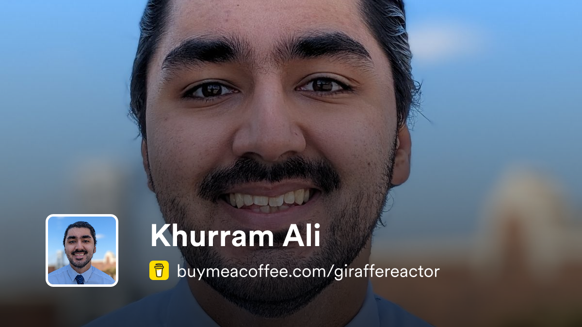 Khurram Ali - Buymeacoffee