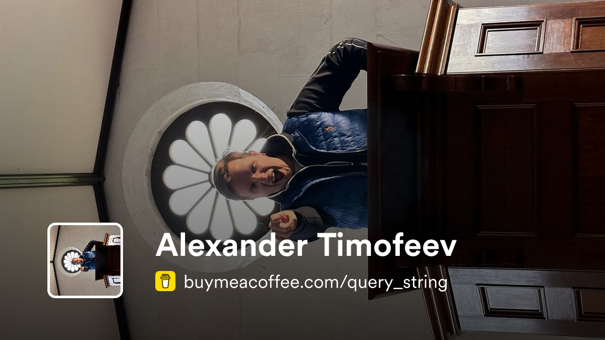 Alexander Timofeev - Buymeacoffee