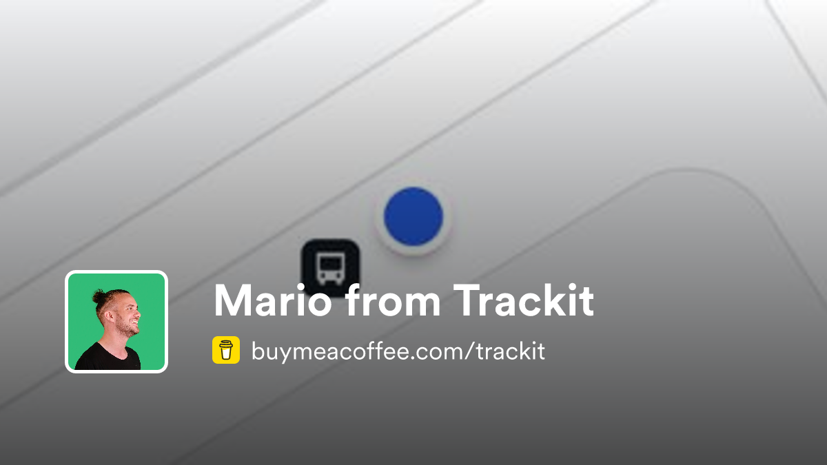 Mario from Trackit is Web app for real-time tracking of public ...