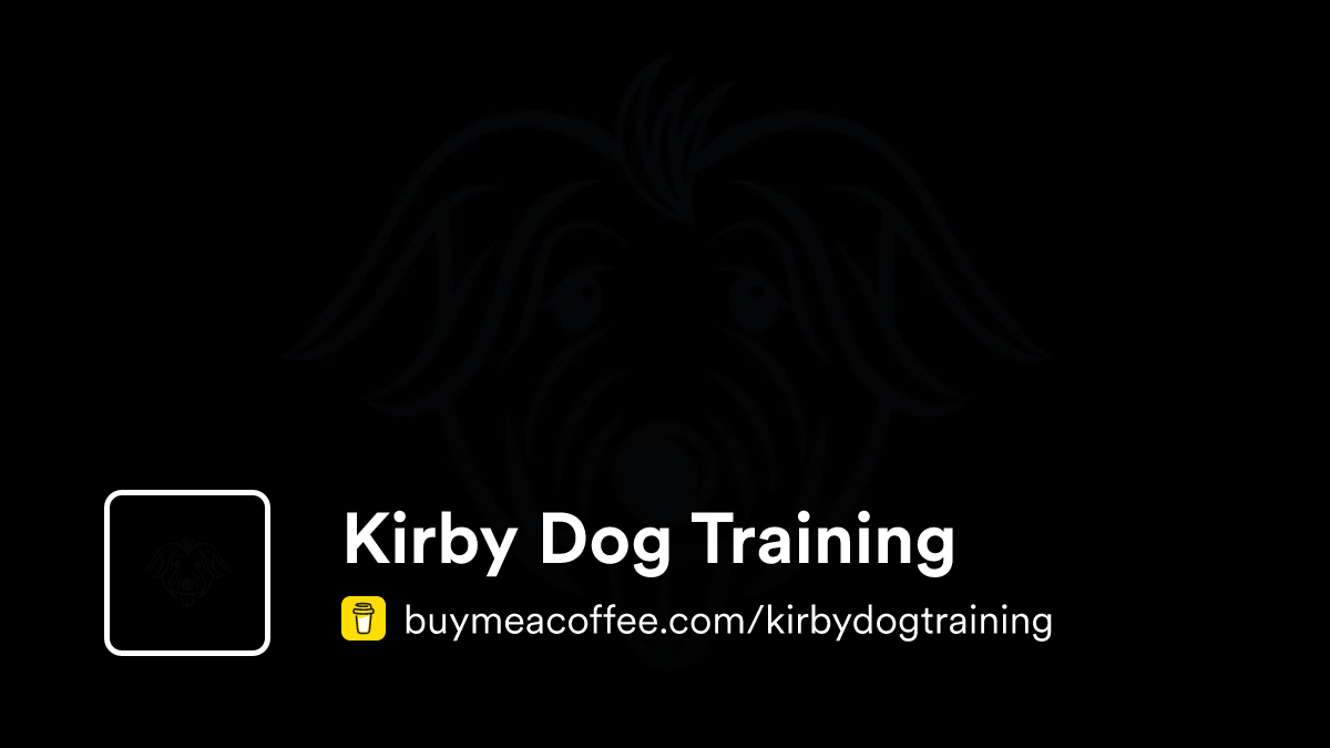 Kirby Dog Training - Buymeacoffee