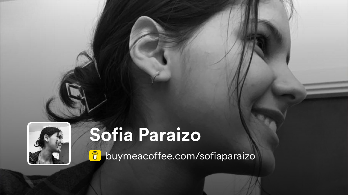 Sofia Paraizo - Buymeacoffee