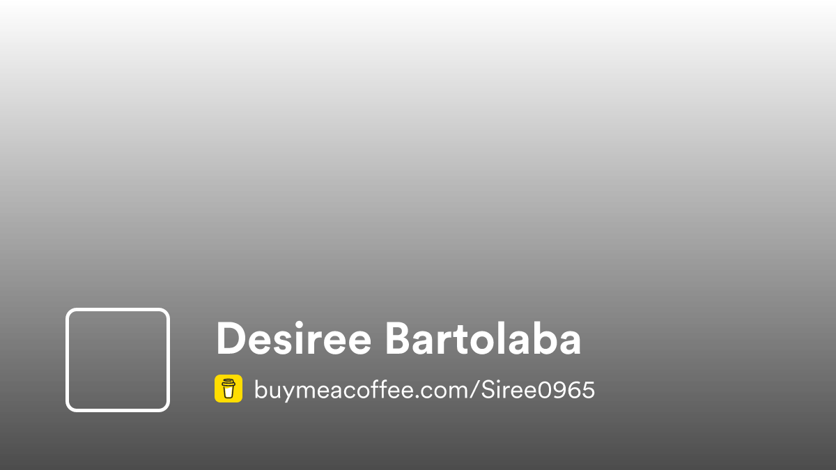 Desiree Bartolaba - Buymeacoffee