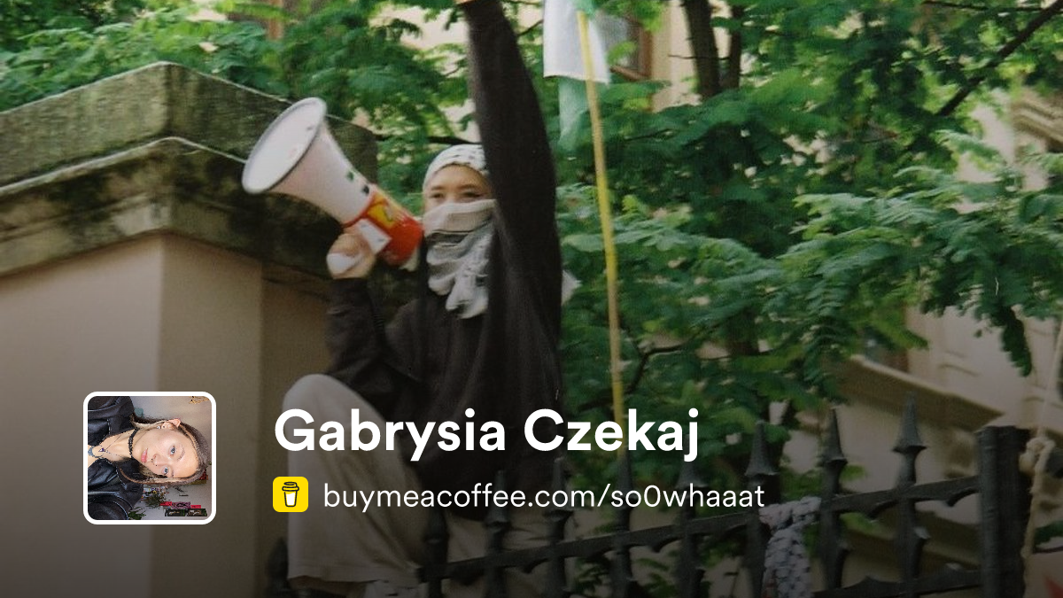 Gabrysia Czekaj - Buymeacoffee